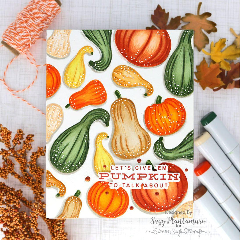 Simon Says Stamp Embossing Folder Autumn Gourds sf465
