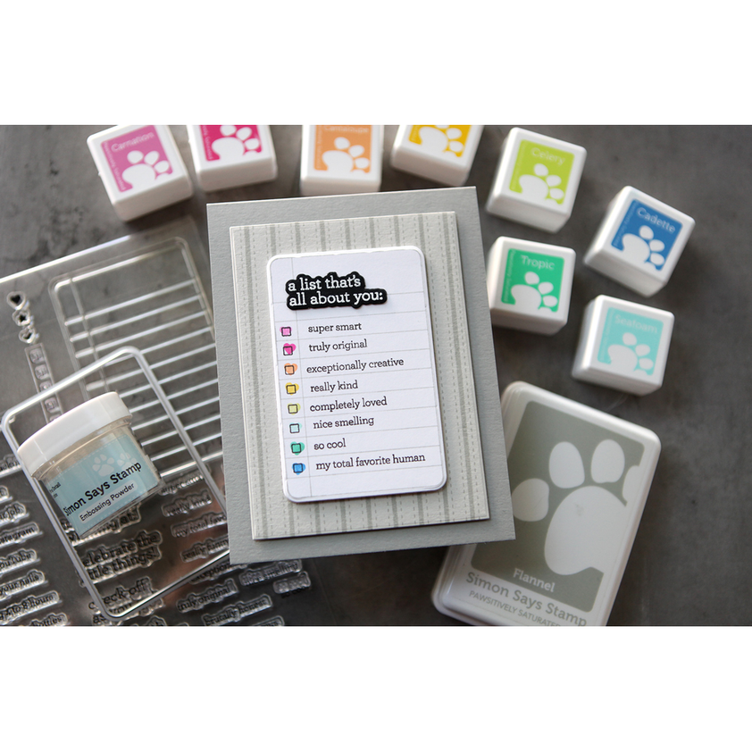 CZ Design Clear Stamps Noted cz280c Just A Note – Simon Says Stamp