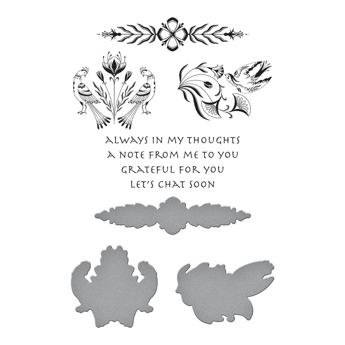 Spellbinders BetterPress Let's Chat Soon Icons Press Plate and Die Set ...