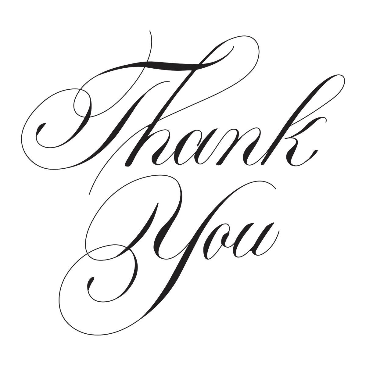 Spellbinders Copperplate Thank You Press Plate bp-103* – Simon Says Stamp