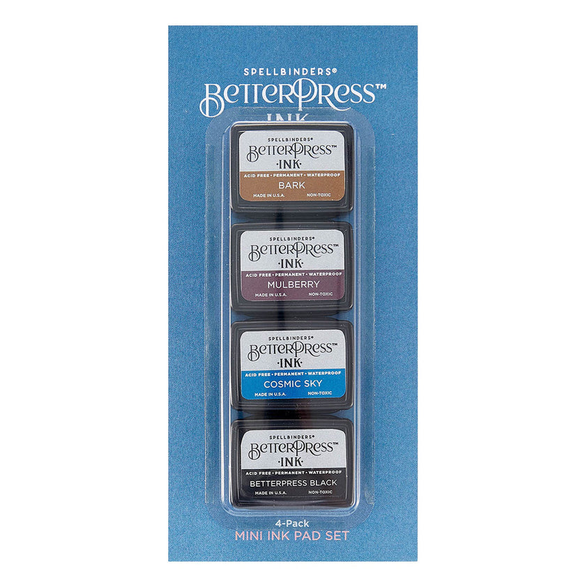 Spellbinders BetterPress Ink Regal Tones Mini 4 Ink Pad Set BPI-003 ...