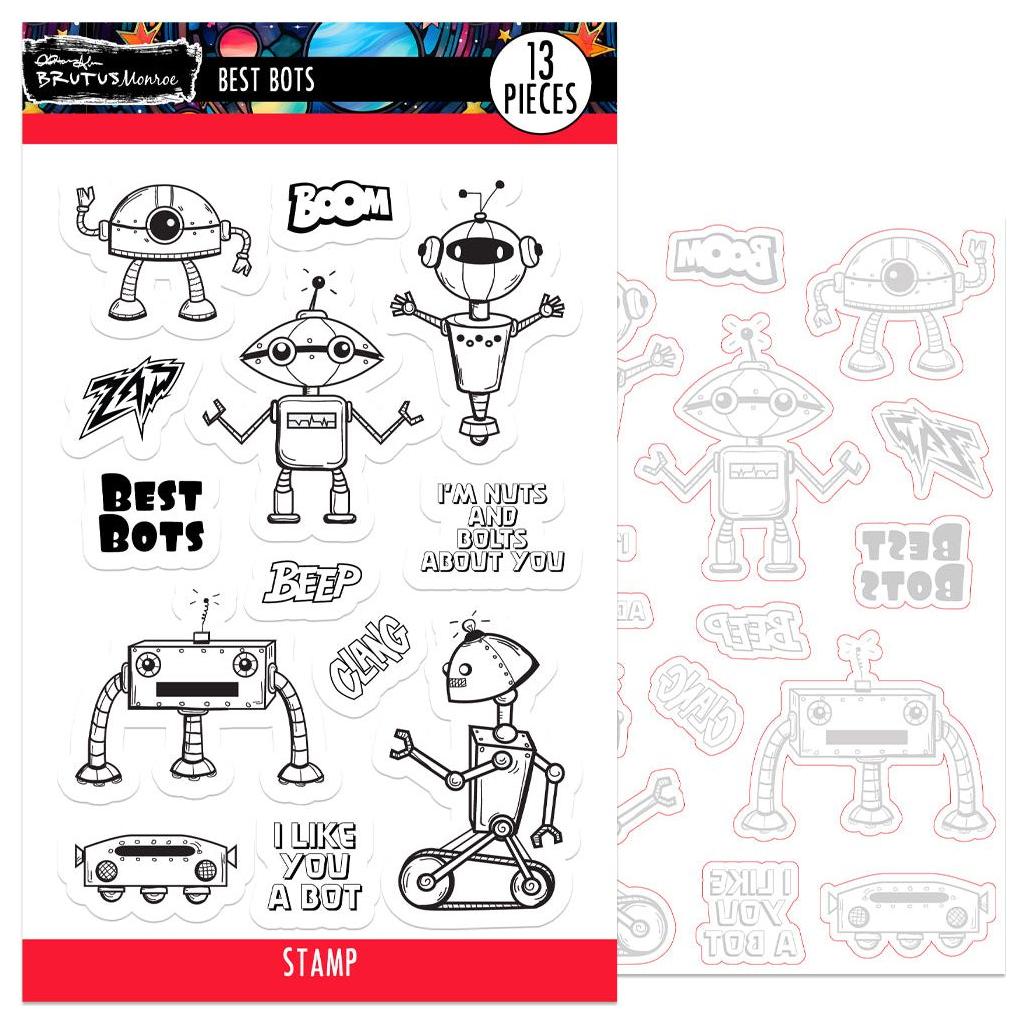 Brutus Monroe Best Bots Stamp & Die Bundle bru9491* – Simon Says Stamp