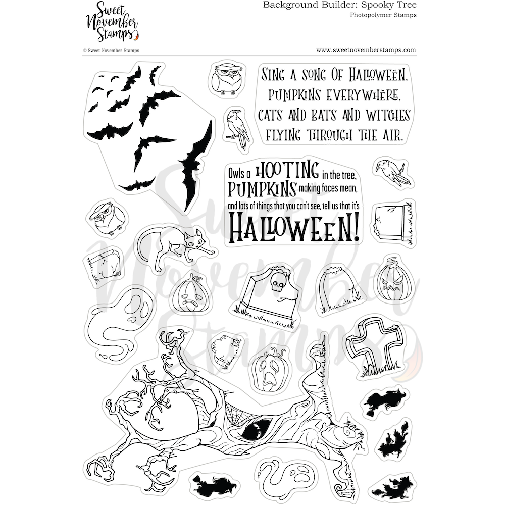 Sweet November Stamps Spooky Tree Clear Stamp Set snssthw23 – Simon ...