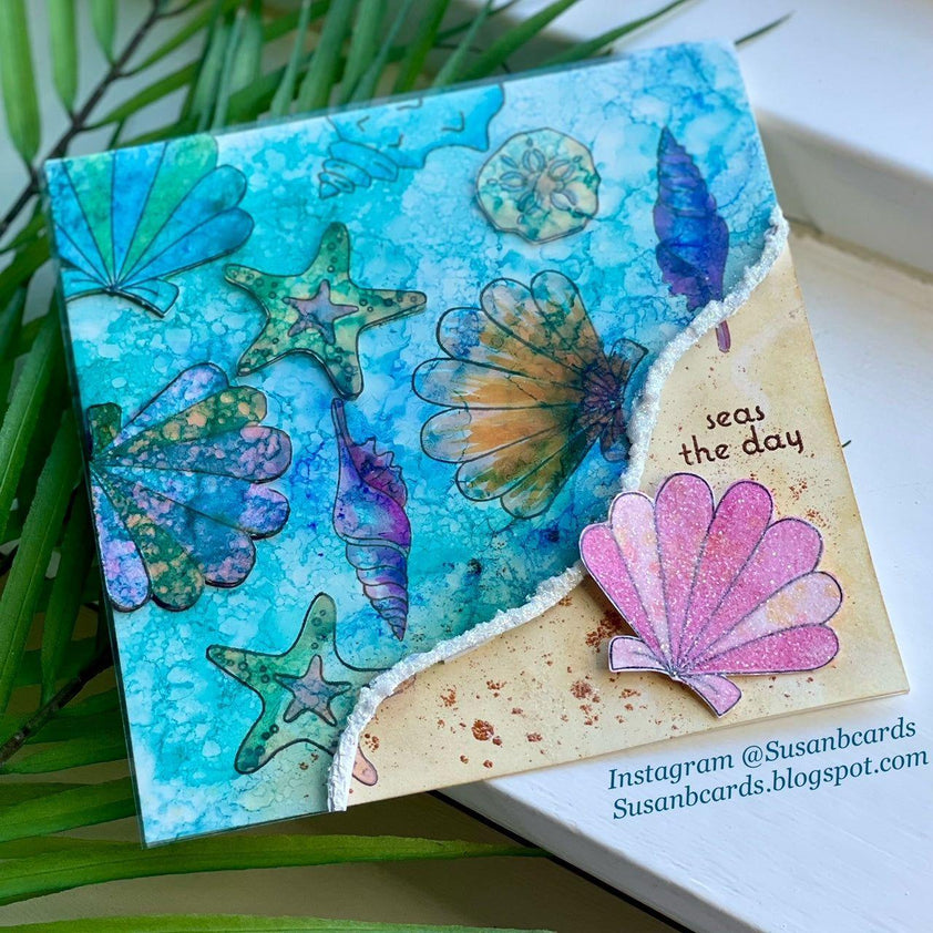 Simon Says Stamp Beachcombing Bundle set817bc Sunny Vibes