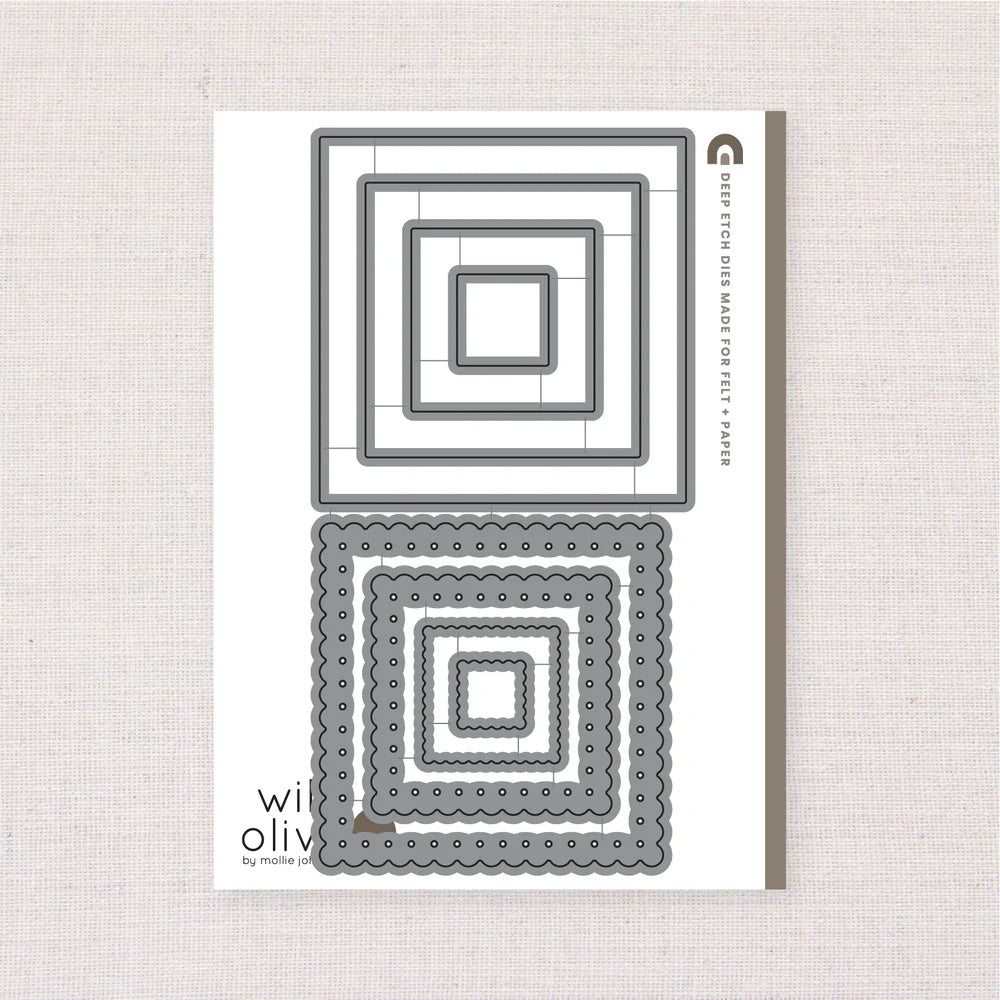 Benzie Design Squares and Scallops Deep Etch Dies tded043 – Simon Says ...