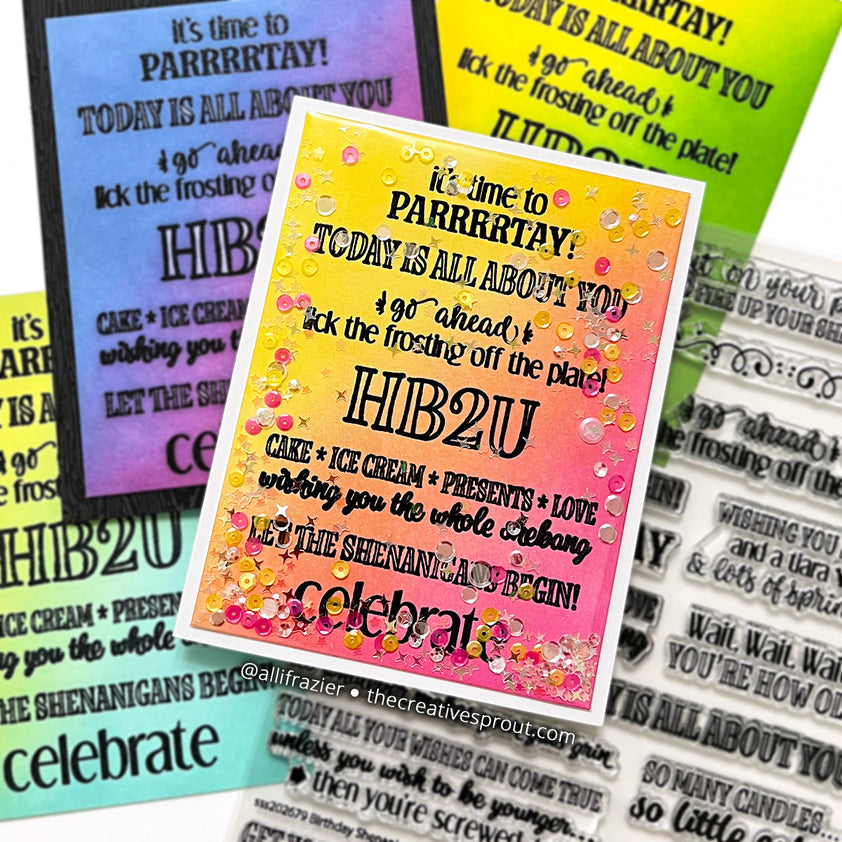 Simon Says Clear Stamps Birthday Shenanigans sss202679 Out Of This Wor ...