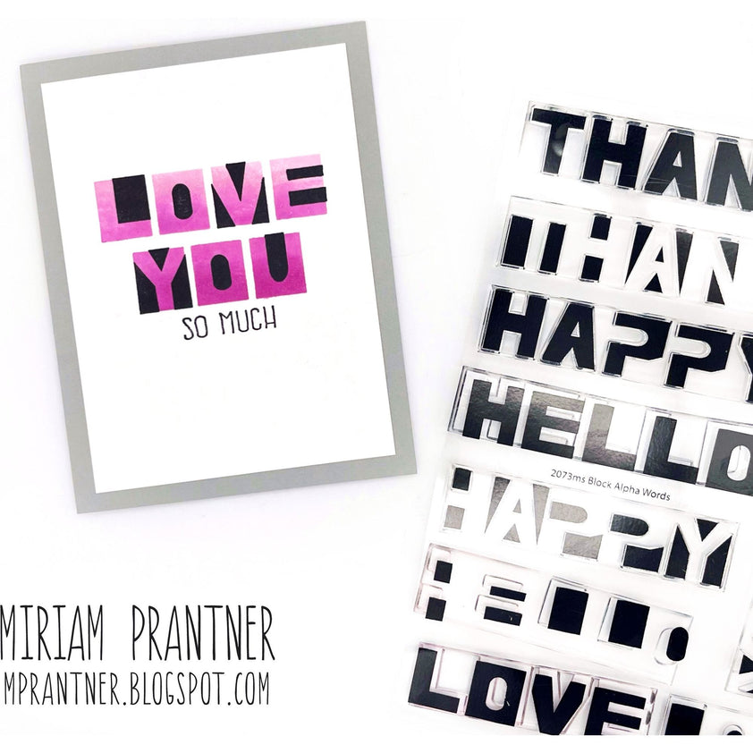 Simon Says Clear Stamps Block Alpha Words 2073ms * – Simon Says Stamp