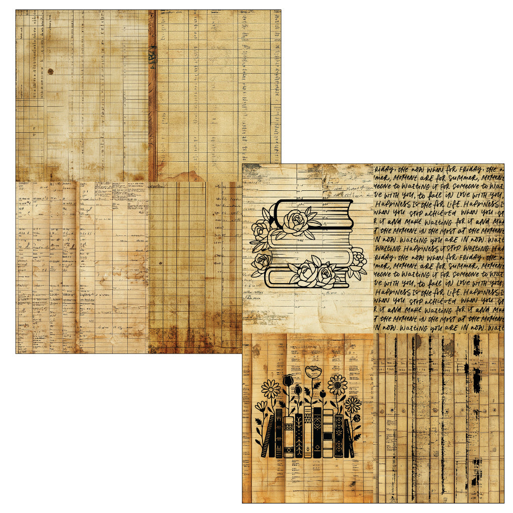 Brutus Monroe Floral Ledger DuoFoil Sheets bru3173 – Simon Says Stamp