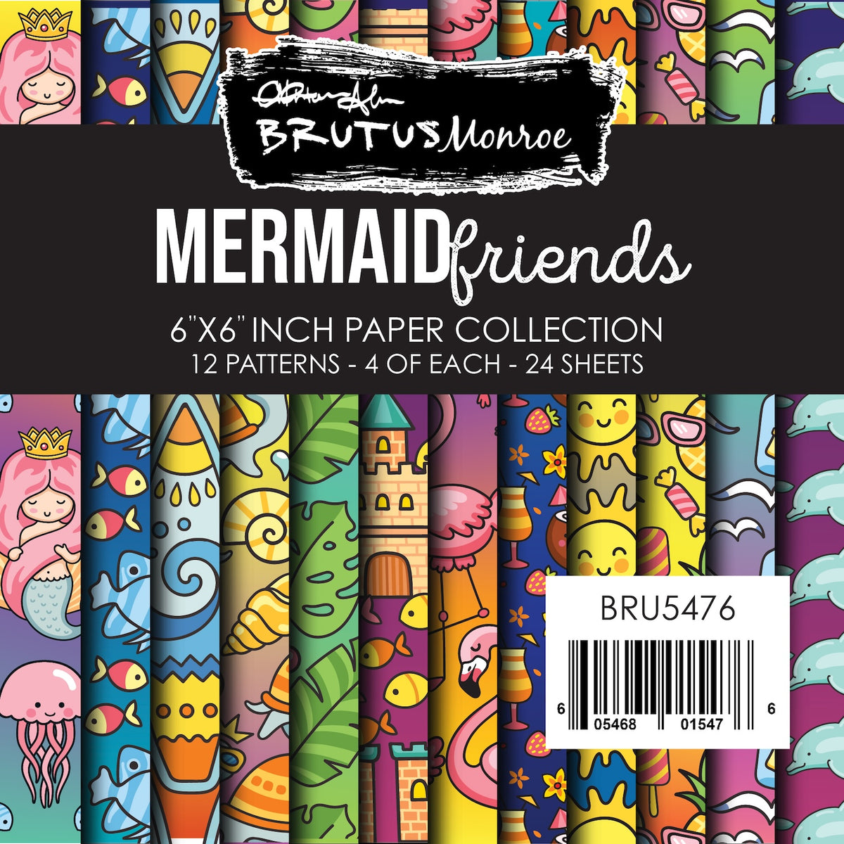 Brutus Monroe Mermaid Friends 6x6 Paper Pad bru5476 – Simon Says Stamp