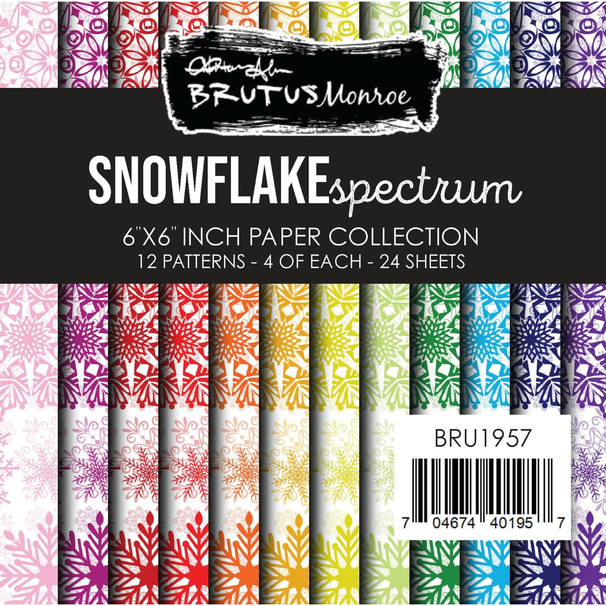 Brutus Monroe Snowflake Spectrum 6x6 Paper Pad bru1957 – Simon Says Stamp