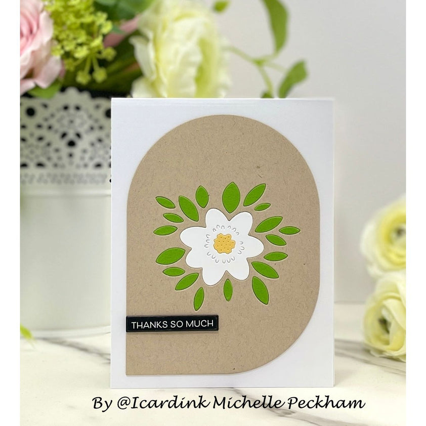 Simon Says Stamp Bubble Flower and Leaves Wafer Dies s991 You Are My F