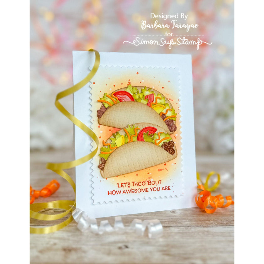 Simon Says Stamp Build a Taco Wafer Dies 1073sd Celebrate