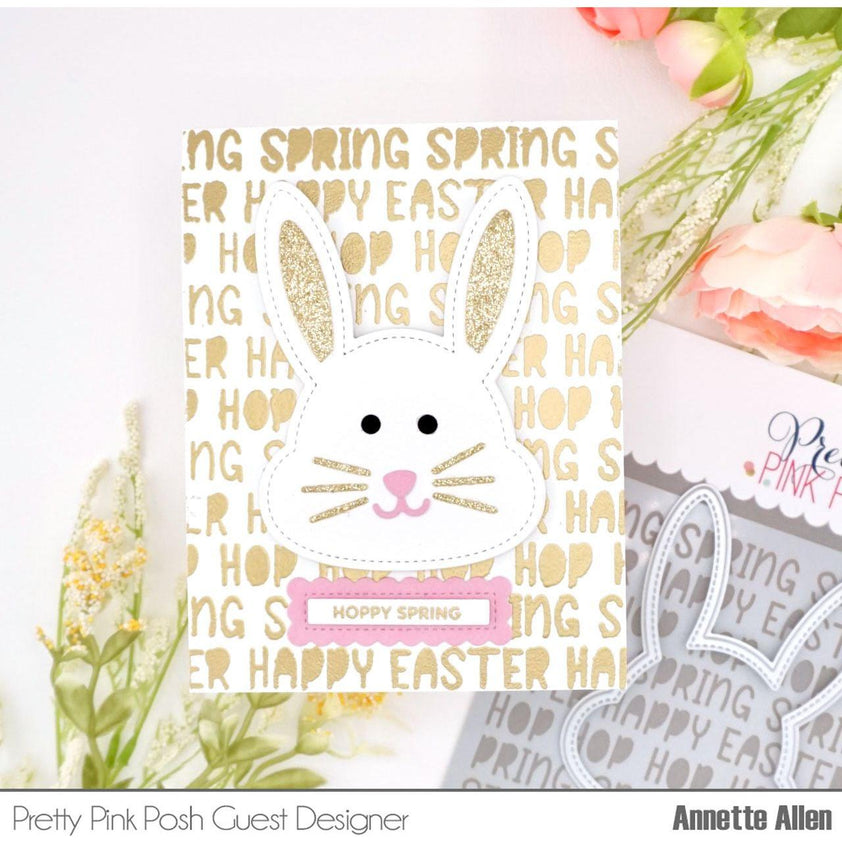Pretty Pink Posh Bunny Face Shaker Dies – Simon Says Stamp