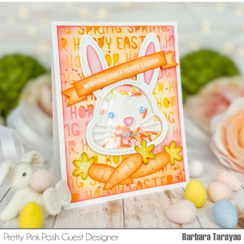 Pretty Pink Posh Bunny Face Shaker Dies – Simon Says Stamp