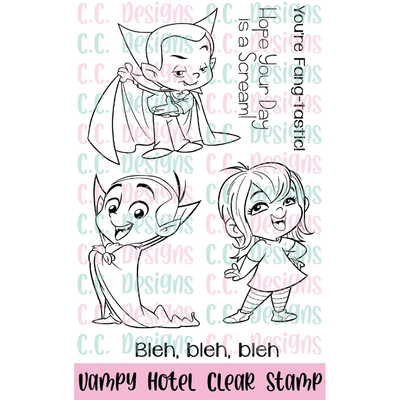 C.C. Designs Vampy Hotel Clear Stamp Set ccd-0388 – Simon Says Stamp