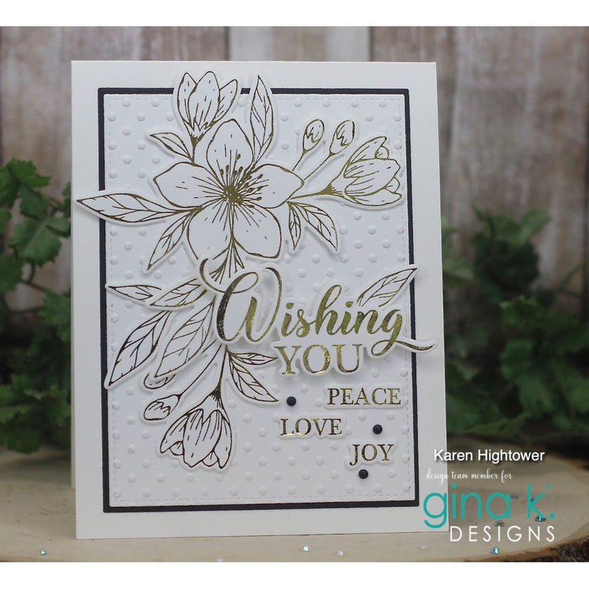 Gina K Designs Wishful Florals Poly-Glaze Foiling Sheets pgfwf – Simon ...