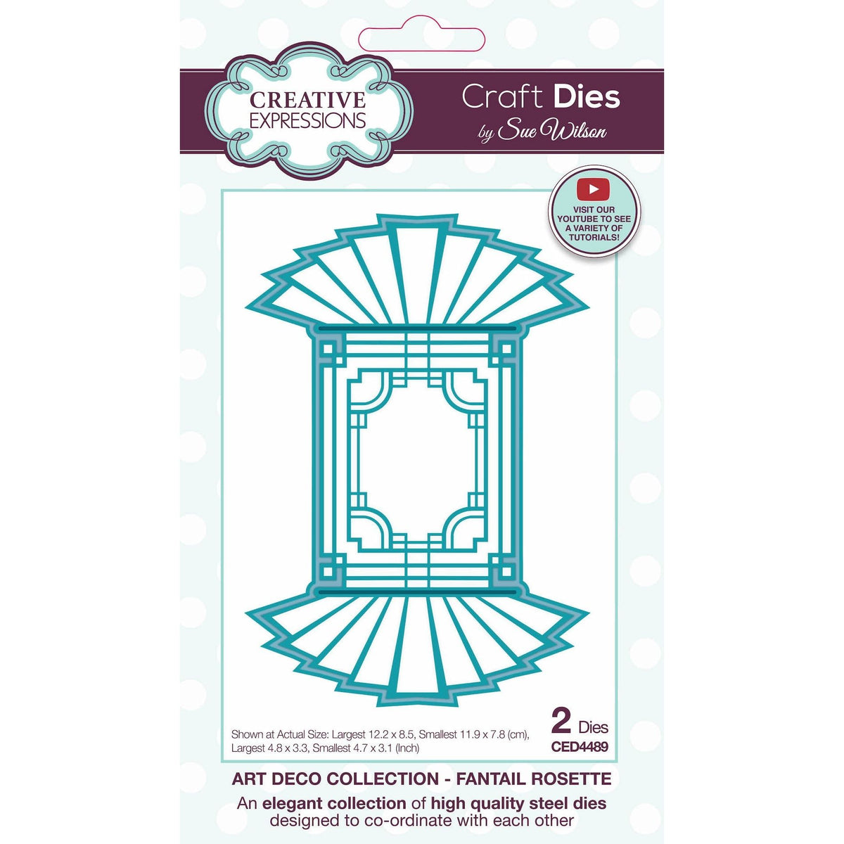 Creative Expressions Art Deco Fantail Rosette Dies ced4489* – Simon ...