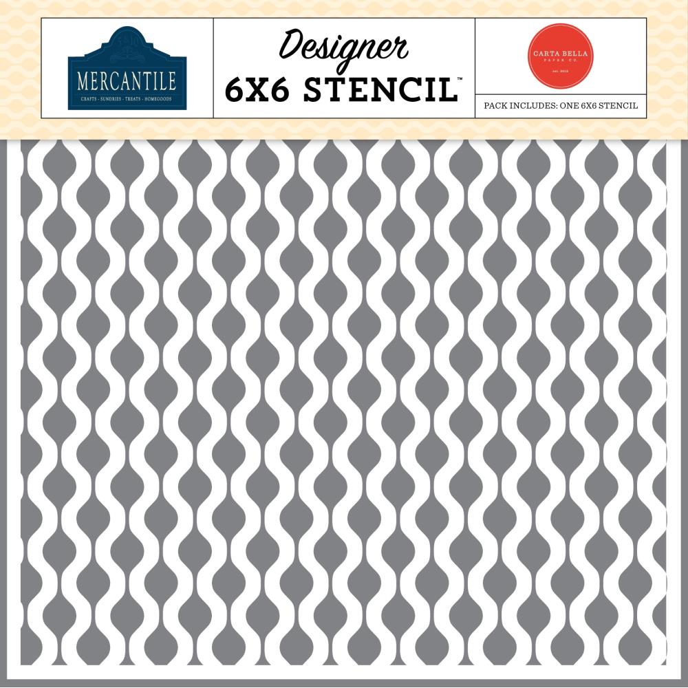 Carta Bella Groovy Squiggles 6 x 6 Stencil cbm423035 – Simon Says Stamp