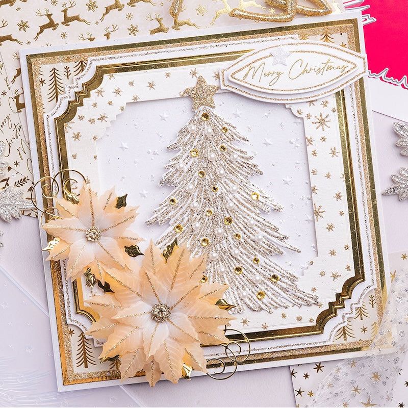 Chloe's Creative Cards Christmas Tree 3D Embossing Folder and Die Set ...