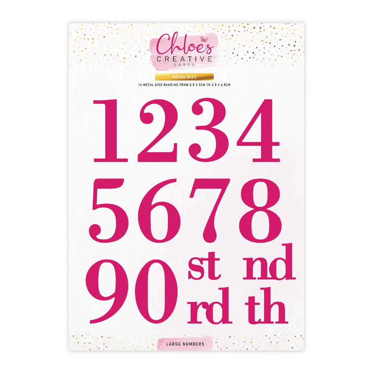 Chloe's Creative Cards Large Number Dies c-mdie-lnum – Simon Says Stamp
