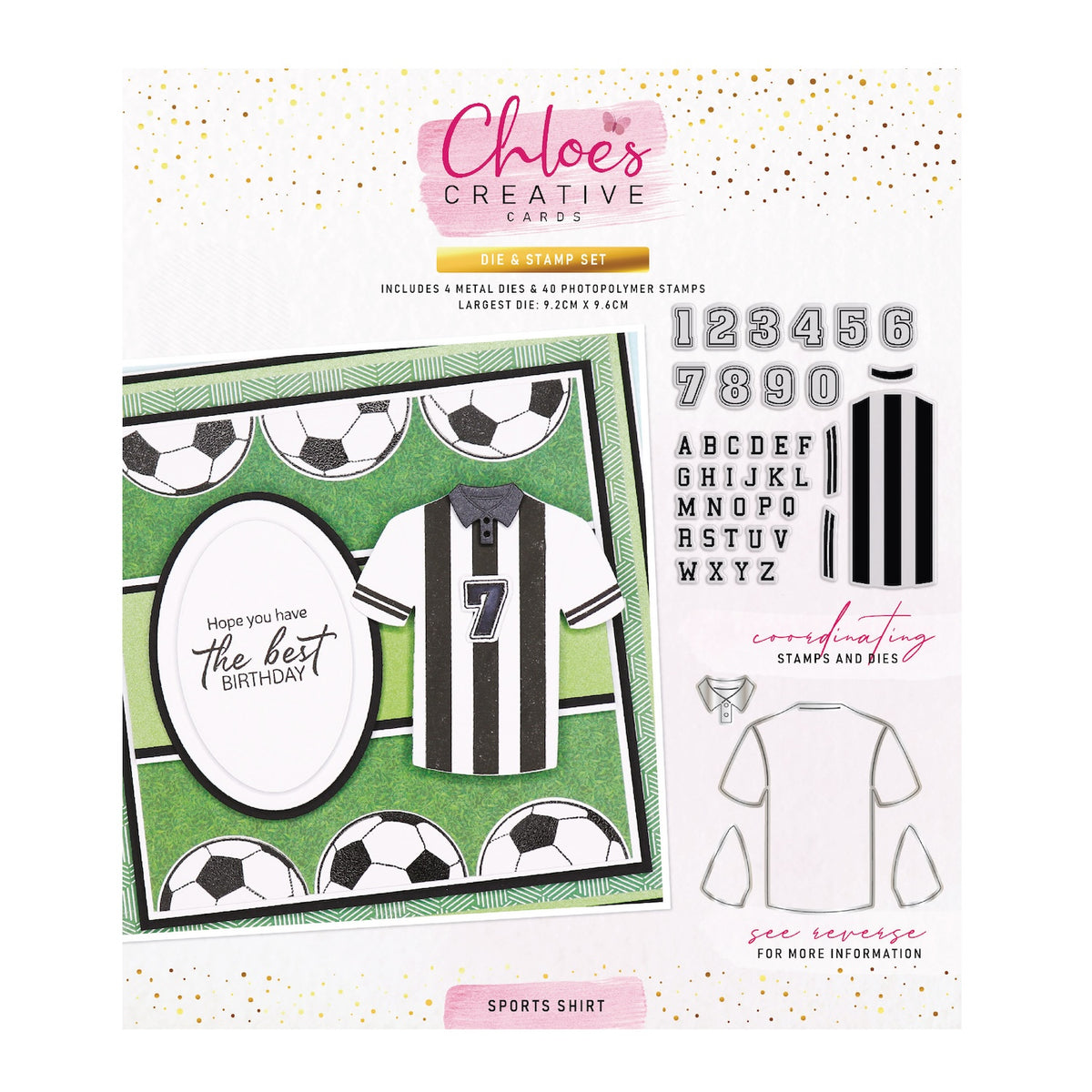 Chloe's Creative Cards Sports Shirt Die and Stamp Set c-diest-hhssh ...