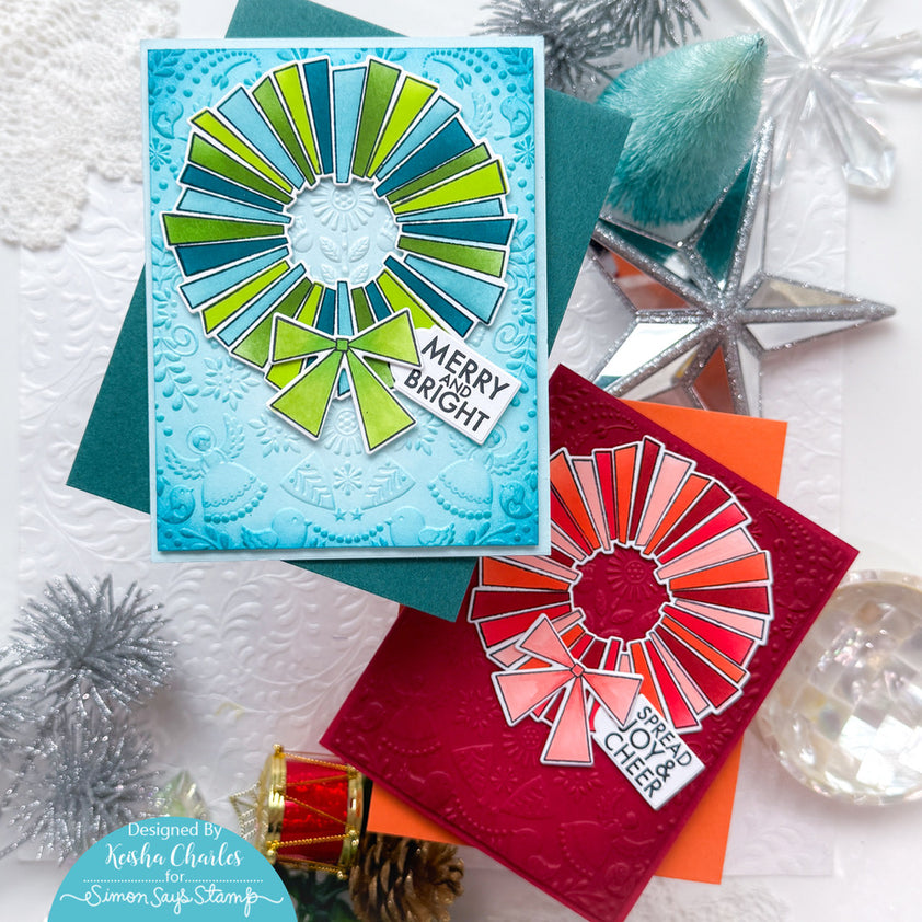 Simon Says Stamp Embossing Folder Christmas Angels sf567 And Everythin