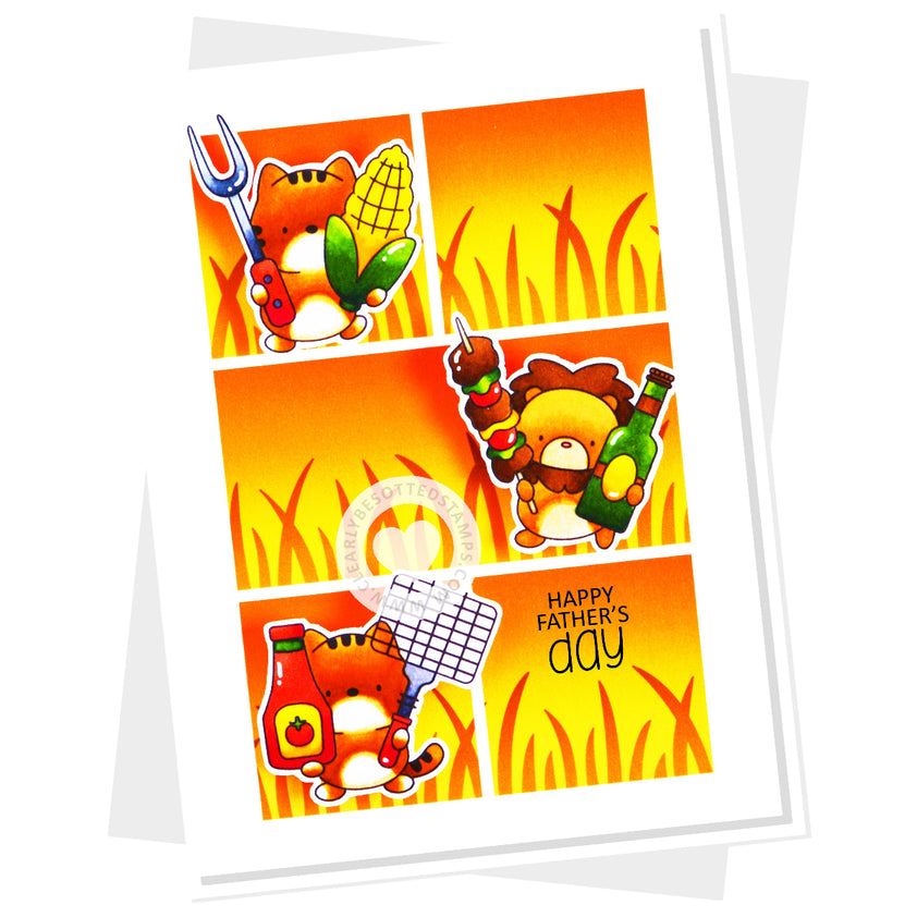Clearly Besotted BBQ Buddies Clear Stamps – Simon Says Stamp