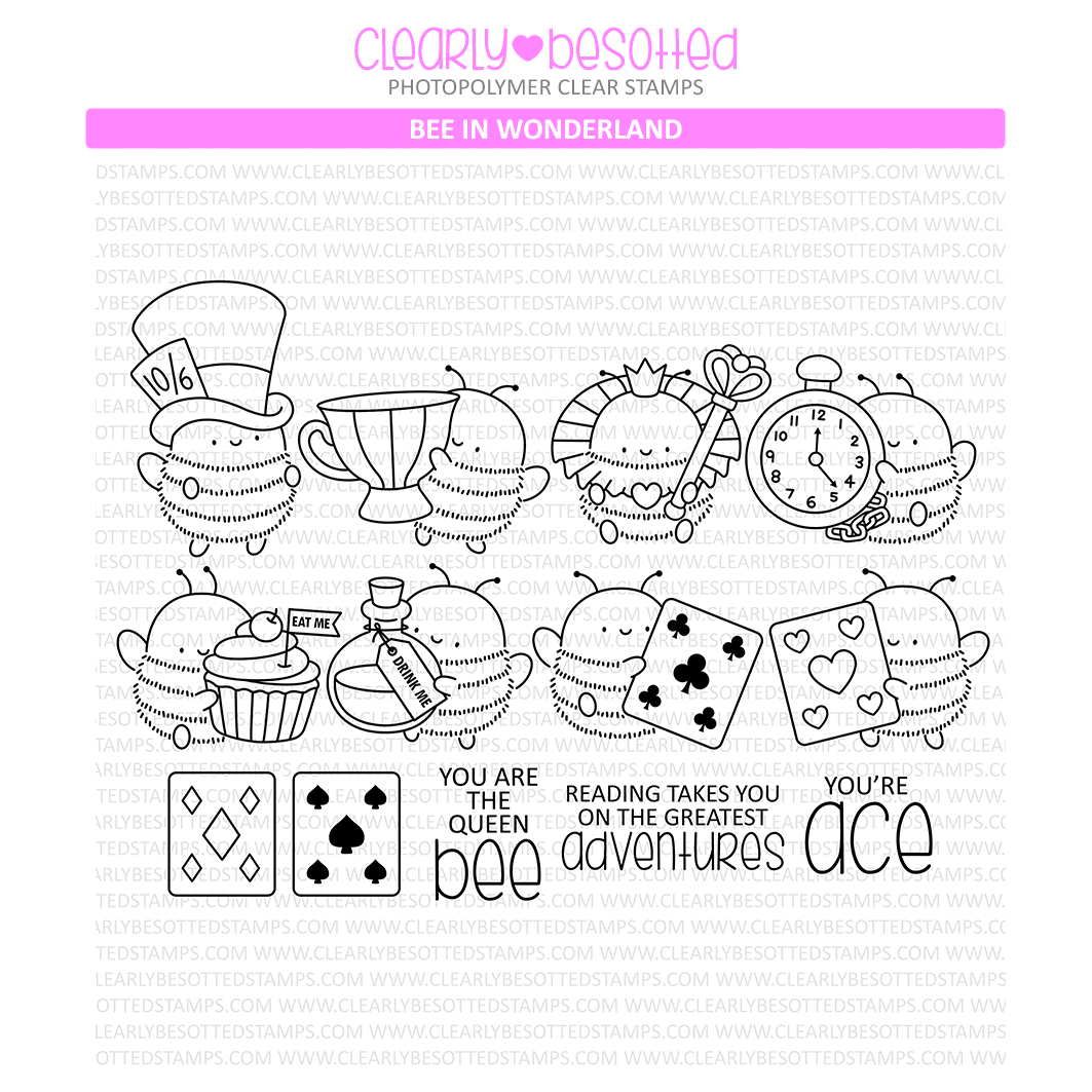 Clearly Besotted Bee In Wonderland Clear Stamps – Simon Says Stamp