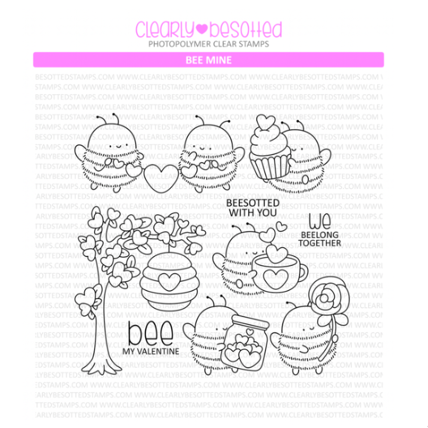 Clearly Besotted Bee Mine Clear Stamps – Simon Says Stamp