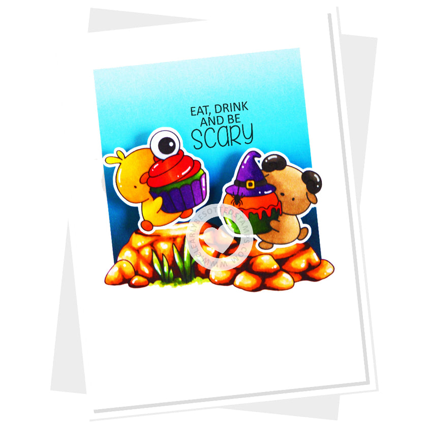 Clearly Besotted Creepy Cupcakes Clear Stamps – Simon Says Stamp