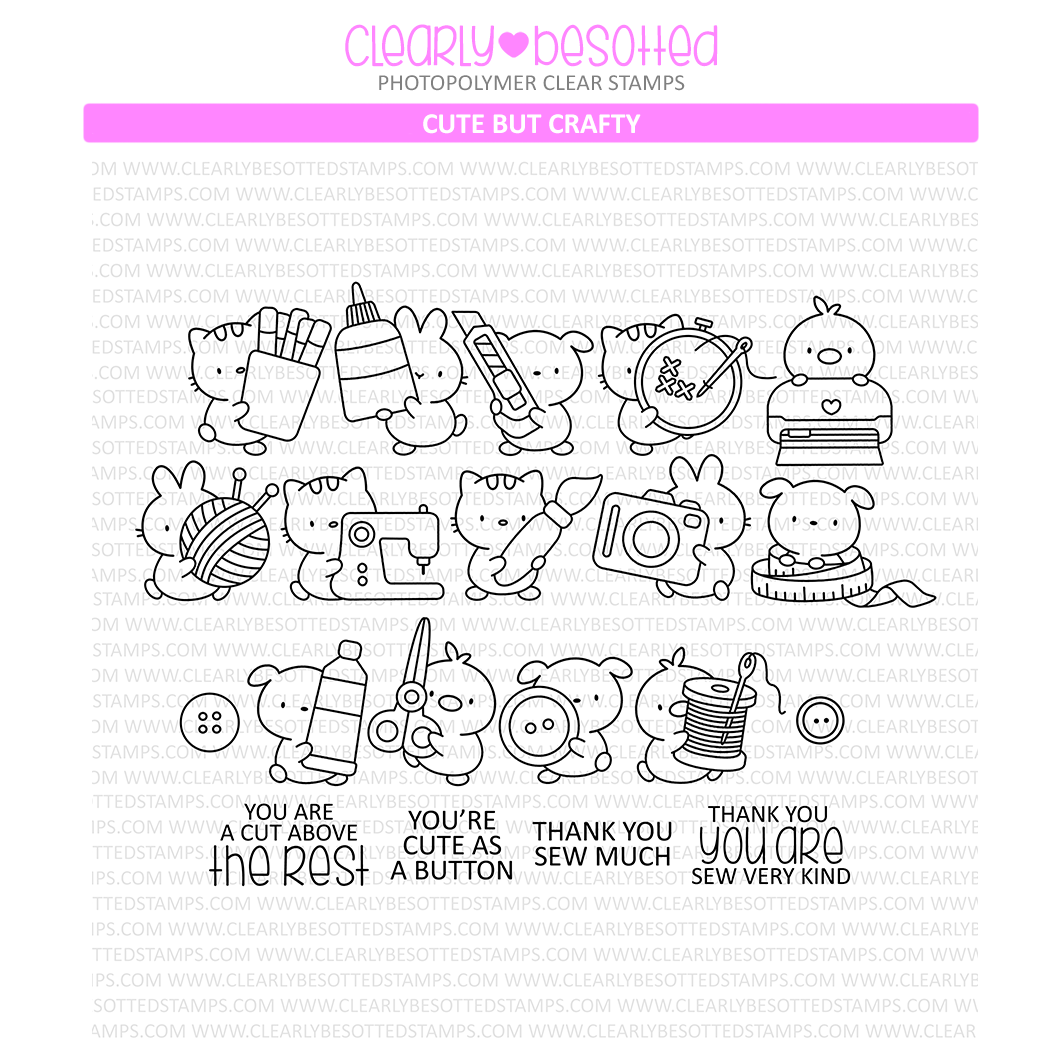 Clearly Besotted Cute But Crafty Clear Stamps – Simon Says Stamp