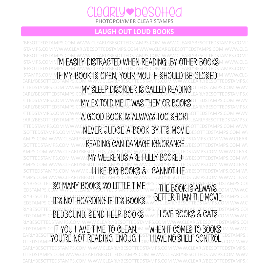 Clearly Besotted Laugh Out Loud Books Clear Stamps – Simon Says Stamp
