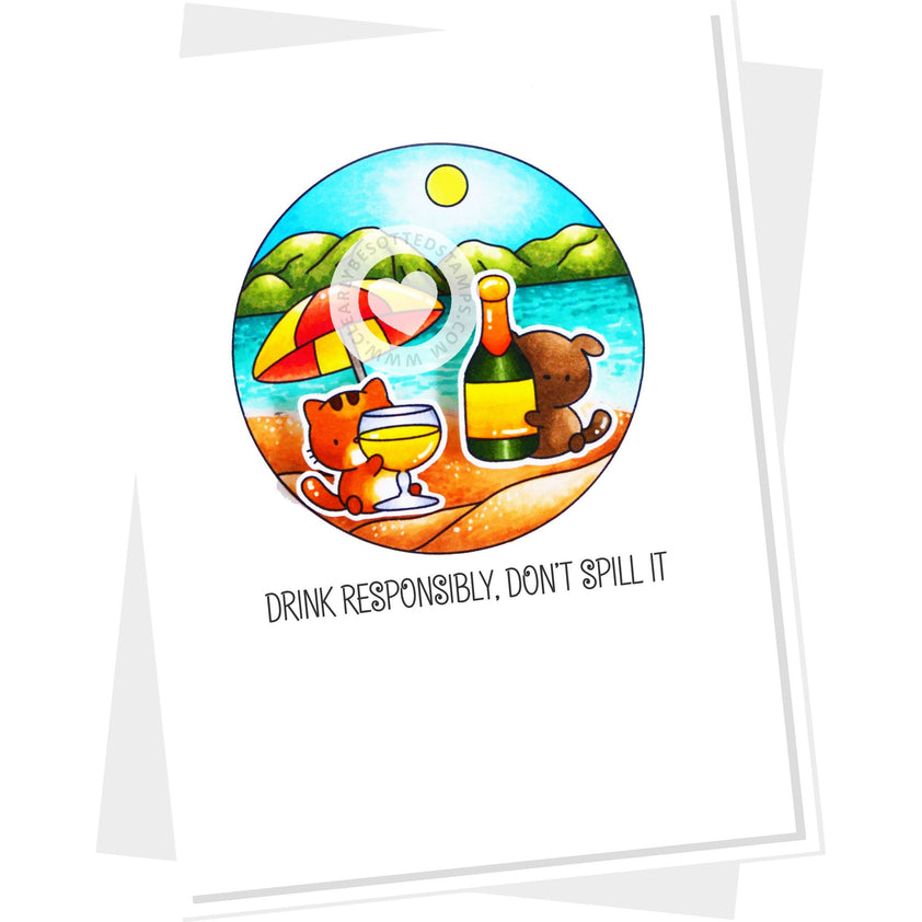 Clearly Besotted Laugh Out Loud Tipsy Clear Stamps – Simon Says Stamp