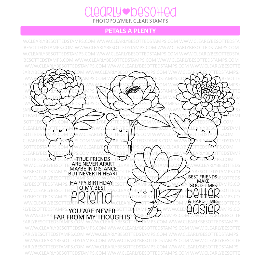 Clearly Besotted Petals A Plenty Clear Stamps – Simon Says Stamp