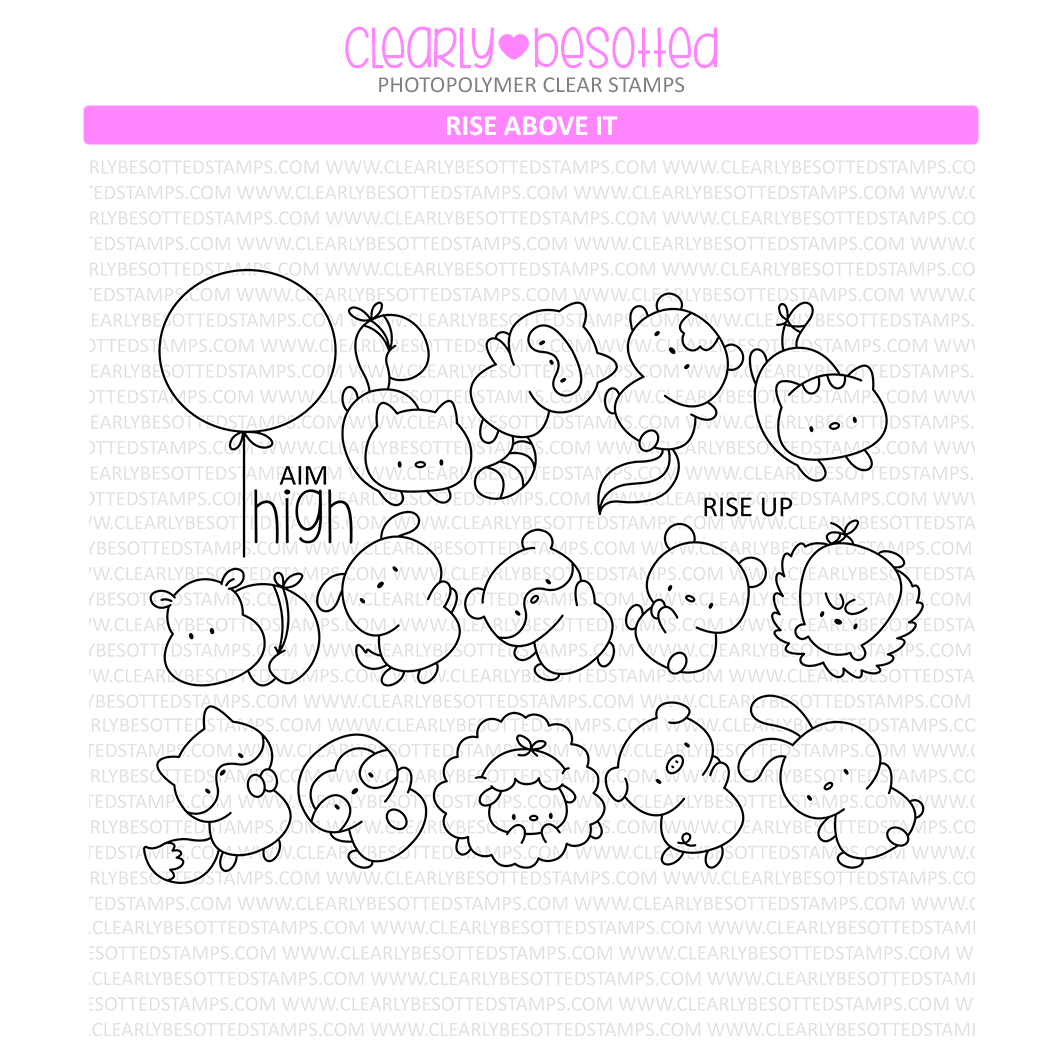 Clearly Besotted Rise Above It Clear Stamps – Simon Says Stamp
