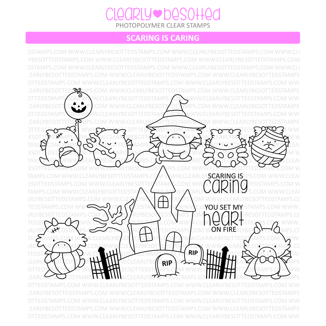 Clearly Besotted Scaring Is Caring Clear Stamps – Simon Says Stamp