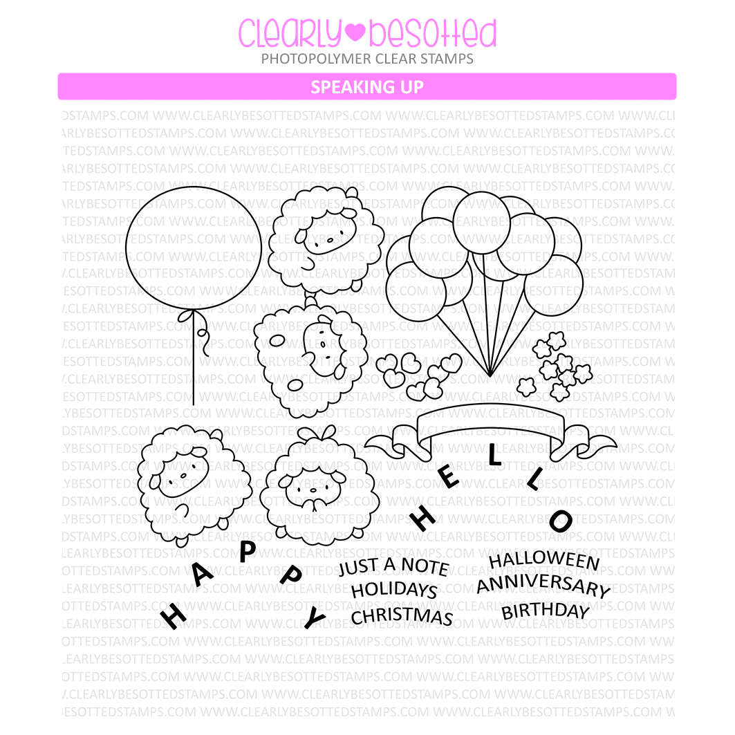 Clearly Besotted Speaking Up Clear Stamps – Simon Says Stamp