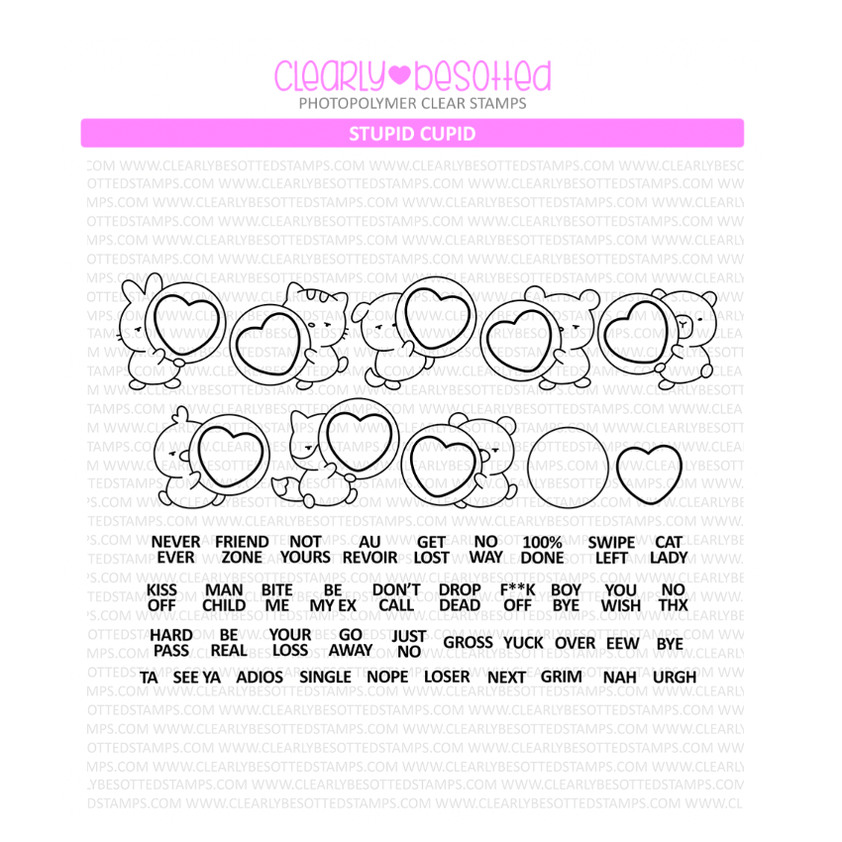 Clearly Besotted Stupid Cupid Clear Stamps – Simon Says Stamp