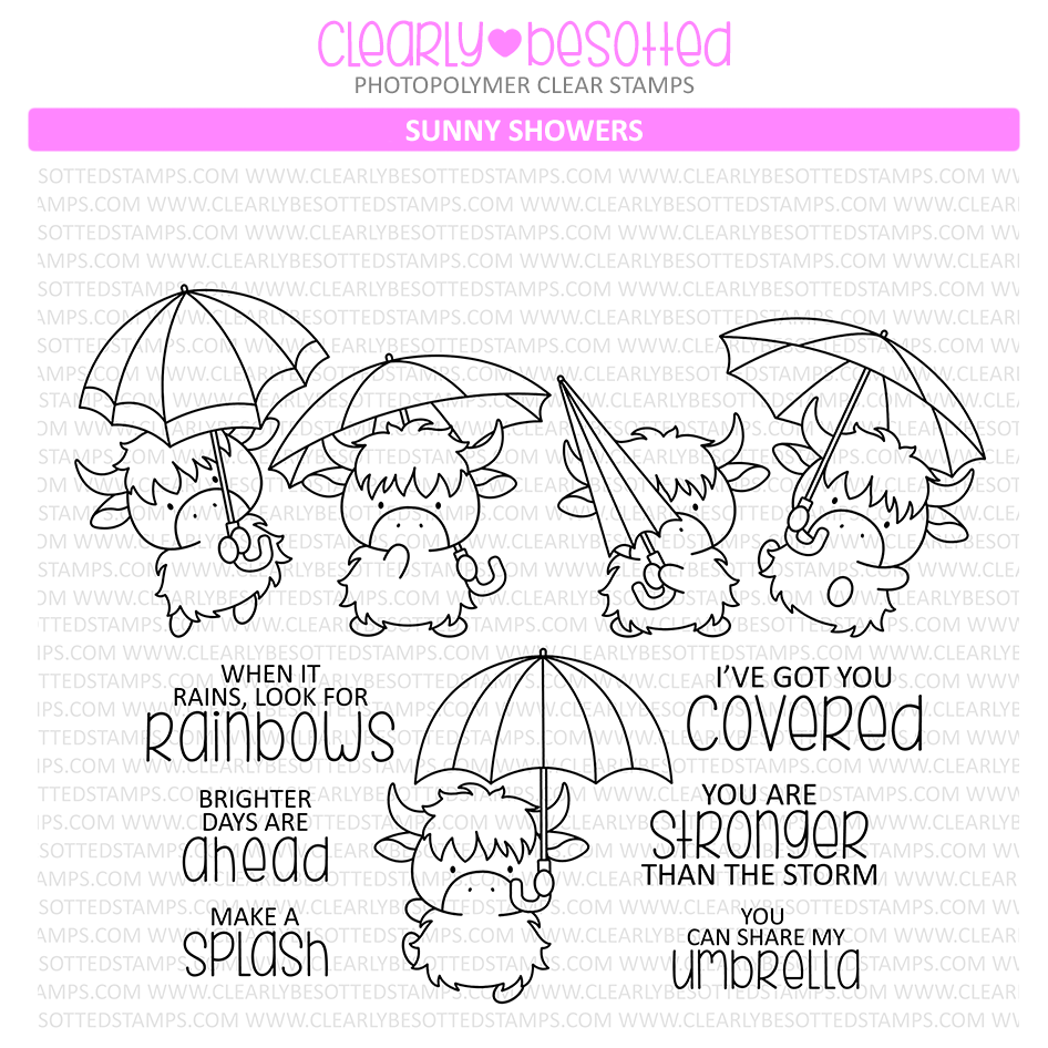 Clearly Besotted Sunny Showers Clear Stamps – Simon Says Stamp