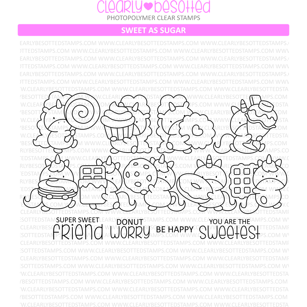 Clearly Besotted Sweet As Sugar Clear Stamps* – Simon Says Stamp