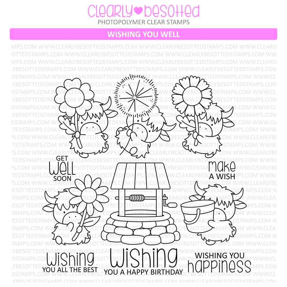 Clearly Besotted Wishing You Well Clear Stamps – Simon Says Stamp