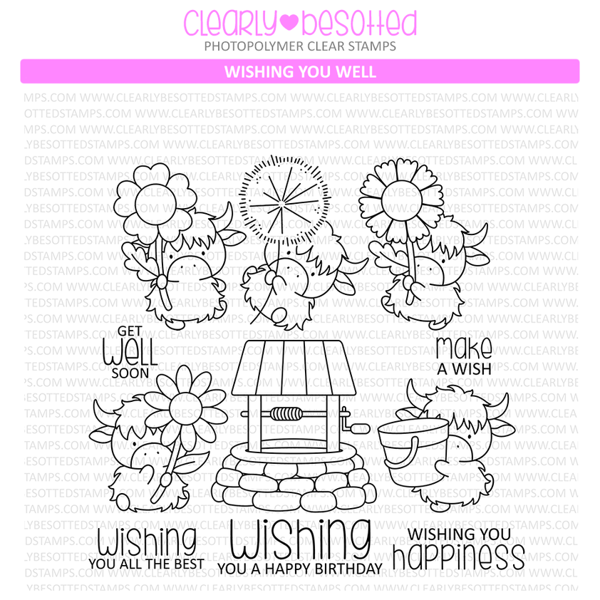 Clearly Besotted Wishing You Well Clear Stamps – Simon Says Stamp