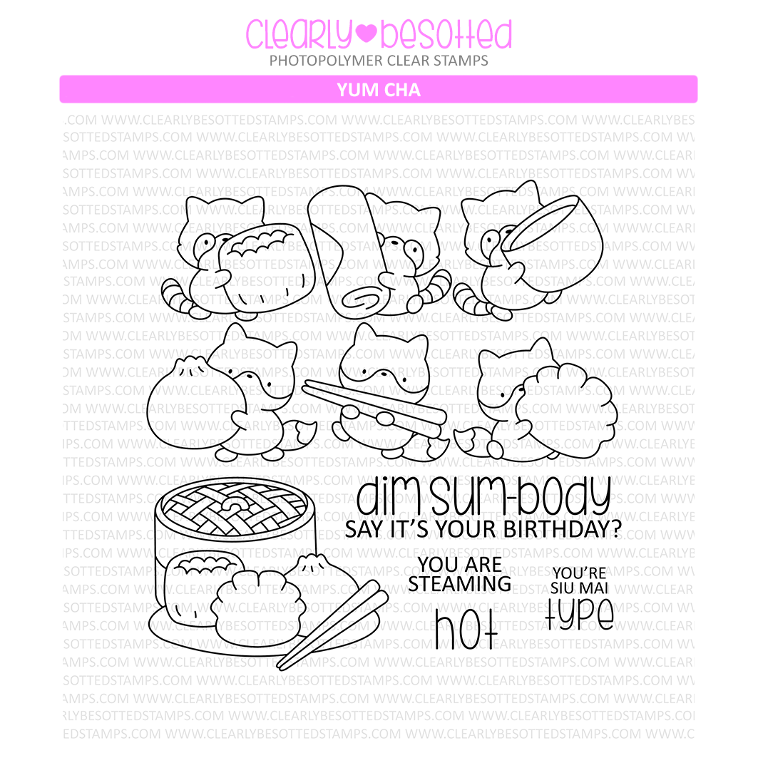 Clearly Besotted Yum Cha Clear Stamps – Simon Says Stamp