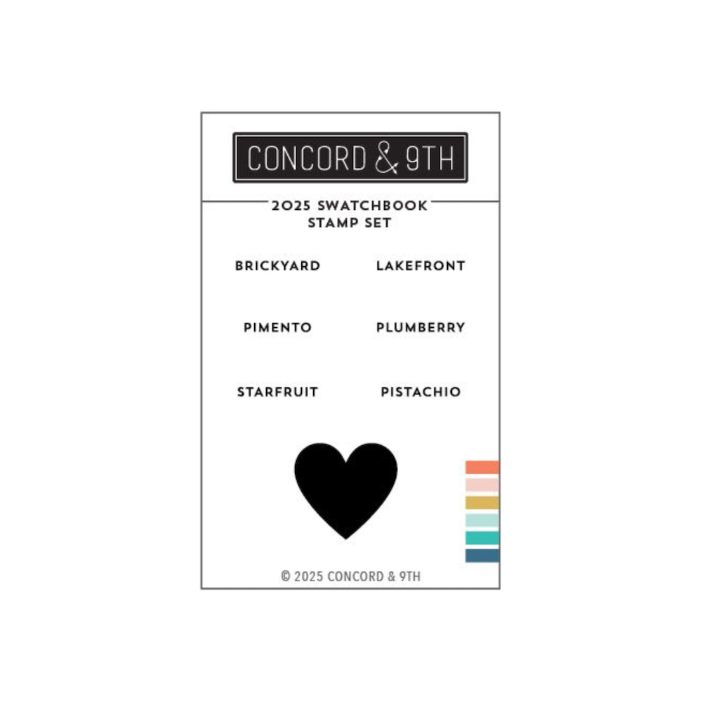 Concord & 9th 2025 Swatchbook Clear Stamp Set 12455 – Simon Says Stamp