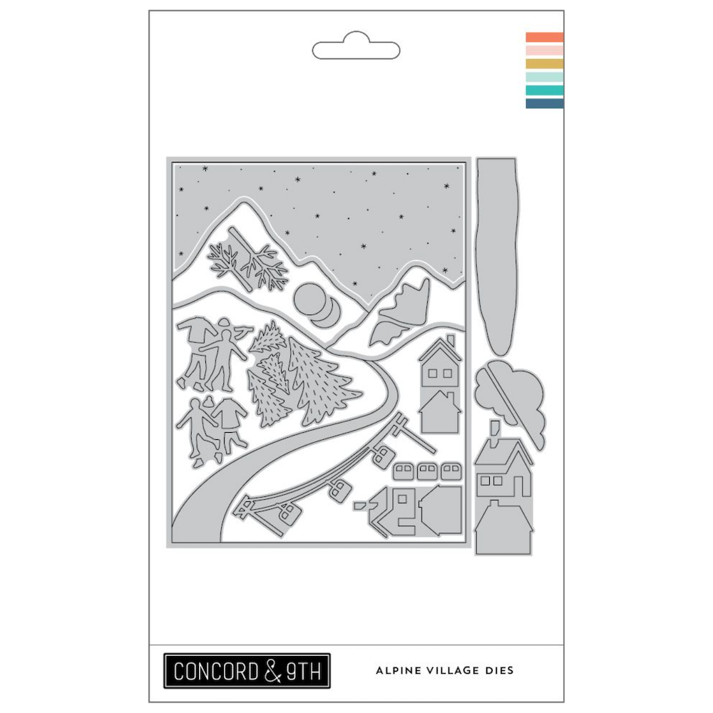 alpine scenes coloring pages