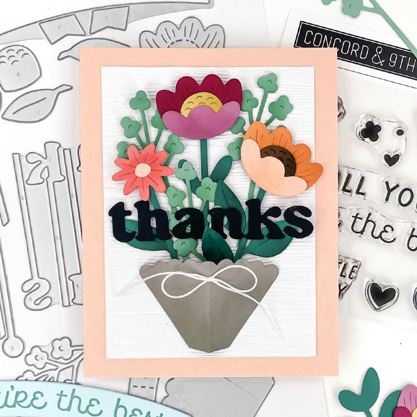 Concord & 9th Burst of Blooms Clear Stamp Set 12339 – Simon Says Stamp