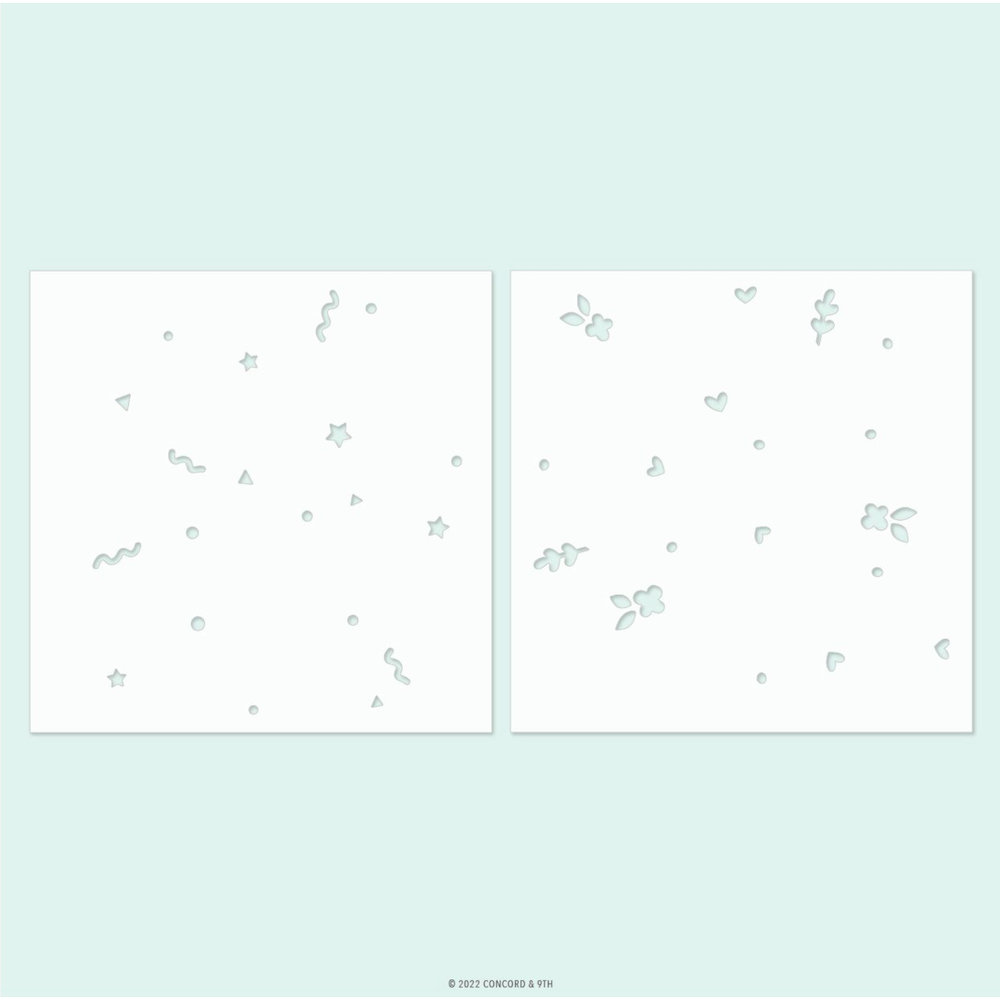 Concord & 9th Bursting Backgrounds Turnabout Stencil Set 12345 – Simon ...