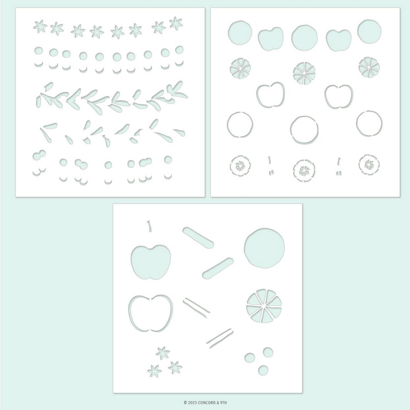Concord & 9th Citrus & Spice Stencil Set 12616 – Simon Says Stamp