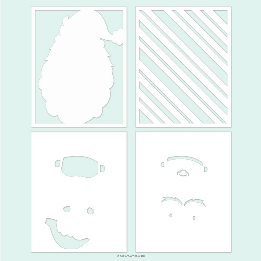 Concord & 9th Jolly St. Nick Stencil Set 12589 – Simon Says Stamp