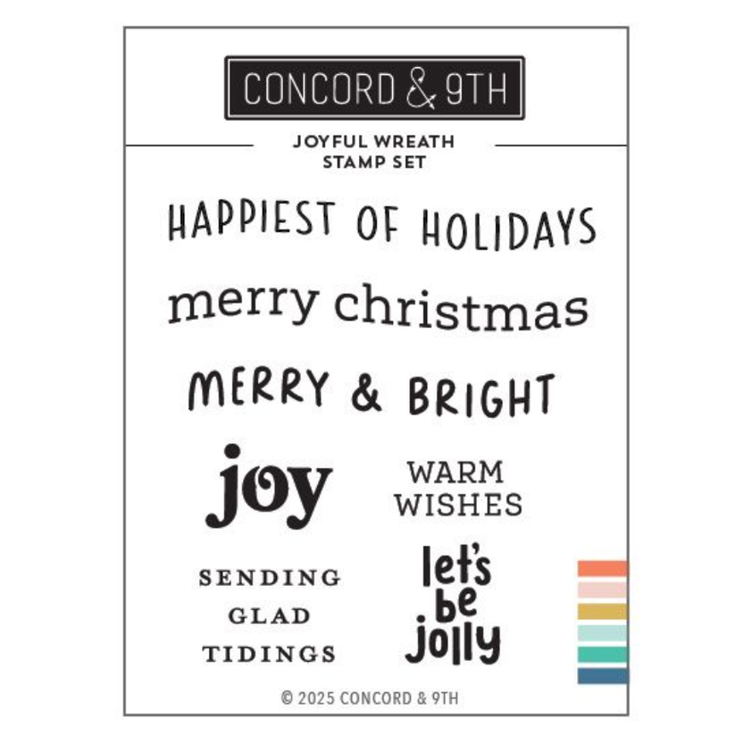 Concord & 9th Joyful Wreath Stamp and Die Bundle – Simon Says Stamp